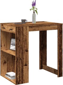 Barový stůl old wood 102 x 70 x 103,5 cm kompozitní dřevo 3309328