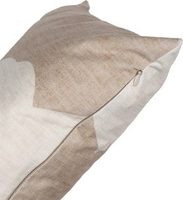 Béžový povlak na polštář s hlavou králíčka - 45*45cm