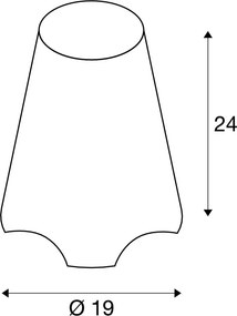 LA 1001778 KIROCONE TL venkovní stolní lampa, E27, IP44, bílá, max. 60W - BIG WHITE (SLV)