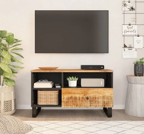 vidaXL TV stolek 80 x 33 x 46 cm masivní mangovník a kompozitní dřevo [351974] Barva: světle hnědá