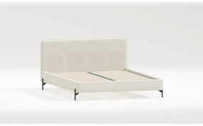 Béžová čalouněná dvoulůžková postel s roštem 160x200 cm Barker – Ropez