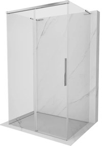 Mexen Rox-3S L sprchový kout 3-stěnný posuvný 130 x 70 cm, transparentní, chrom - 8C2L-130-070-01-00-3S