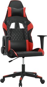 Herní židle černá a červená umělá kůže 3143754