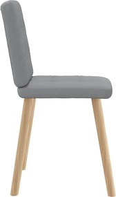 Jídelní židle 6 ks světle šedé textil 3315438