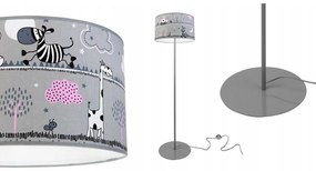Dětská stojací lampa Ladybird, 1x textilní stínítko se vzorem, (výběr ze 2 barev konstrukce), o