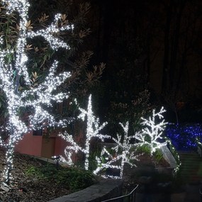 Venkovní LED vánoční řetěz - studená bílá, 15m, 150 LED