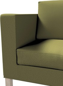 Potah na pohovku IKEA  Karlanda 2-místná, krátký barva zelená látka pletený vzor