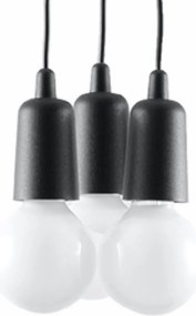 Sollux Lighting Závěsné svítidlo DIEGO 3 černé