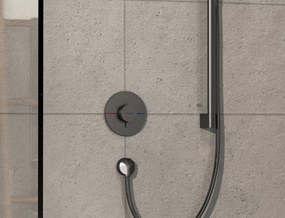 Hansgrohe ShowerSelect Comfort S, termostat pod omítku pro 1 spotřebič, kartáčovaný černý chrom, HAN-15553340