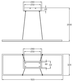 Fabas Luce 3394-45-282 - LED Stmívatelný lustr BARD LED/52W/230V 3000K antracit