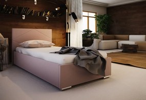 Jednolůžková čalouněná postel FOX 5 + rošt, 80x200, malmo 61