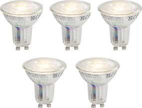 Sada 5 stmívatelných LED žárovek GU10 50 3,9 W 450 lm 3000 K Longlife