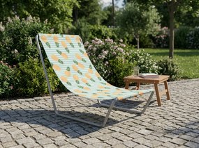 Skládací plážové lehátko SAND PINEAPPLE, barevné