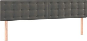Box spring postel s matrací tmavě šedý 120x190 cm samet 3270020