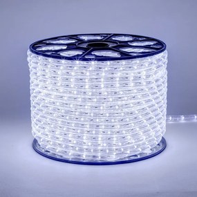 Easy Fix světelná LED hadice venkovní, 100 m, ledově bílá, čirý kabel, IP44, cívka