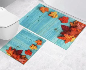Bellatex 3D tisk  sada - BEZ VÝKROJE Modrá 60x100 cm 60x50 cm (SADA)