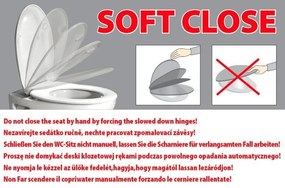 GSI PURA/KUBE X/NORM WC sedátko Soft Close, duroplast, bílá/chrom MS992C11