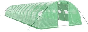 Skleník s ocelovým rámem zelený 56 m² 14 x 4 x 2 m 3188066