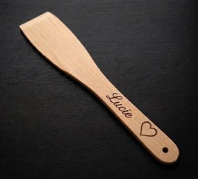 AMADEA Dřevěná obracečka, masivní dřevo, délka 28 cm