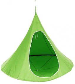 Tempo Kondela Závěsné houpací křeslo, zelená, KLORIN NEW BIG SIZE CACOON HAMMOCK