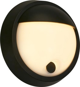 BRI 3784015 Puni LED venkovní nástěnné svítidlo, nabíjecí, 3 krokový dotykový stmívač, časovač, černá - BRILONER