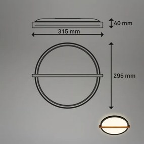 Briloner 3844015 - LED Stropní svítidlo LED/18W/230V pr. 31,5 cm