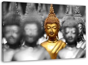 Obraz na plátně Gold Buddha Zen Spa - 60x40 cm