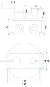 Sprchový komplet REA LUNGO DIAMOND + BOX s podomítkovou baterií, chrom