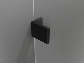 Mexen Lunar-F, skládací sprchový kout levý 100 x 80 cm, 8mm čiré sklo, černý profil, 836-100-080-70-00-L