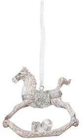 Závěsná vánoční ozdoba houpacího koně - 8*2*8 cm