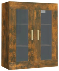 Závěsná nástěnná skříňka kouřový dub 69,5 x 34 x 90 cm - Default Title