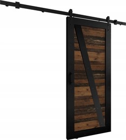 Posuvné dveře LOFT ADIO 4 černý + old style 80