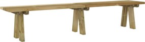 Zahradní lavice 220 cm impregnované masivní borové dřevo 318175