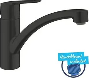 Grohe QuickFix Start - Dřezová baterie matná černá