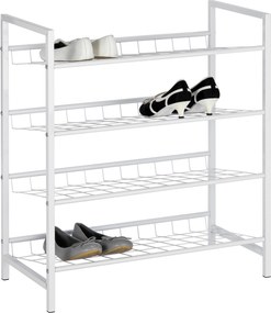 XXXLutz REGÁL NA BOTY, bílá, 63/70/30 cm Carryhome - Regály na boty - 000640014601