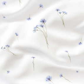 Goldea oválný teflonový ubrus - modré chrpy 140 x 280 cm