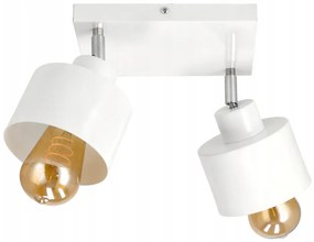 LED nástěnné čtvercové svítidlo 2xE27 KUBEK WHITE