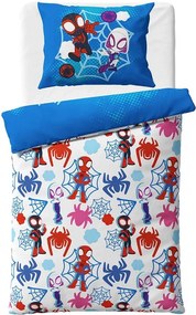 Oboustranné bavlněné ložní povlečení Spidey a jeho úžasní přátelé - 100% bavlna - 70x90 cm + 140x200 cm
