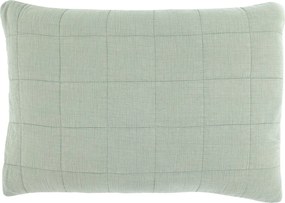Zelený povlak na polštář s opraným vzhledem Aix Vintage verte – 60*40 cm