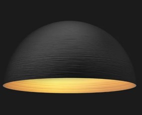 Doxis Dome 720 Textured závěsné led designové svítidlo Barva: Černá/zlatá matná, Chromatičnost: 3000K Push dim