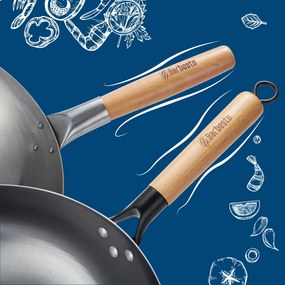 Wok sada Flach – přírodní