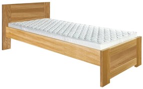 Drewmax LK261 90x200 cm dřevěná postel masiv dub jednolůžko
