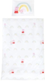 Bavlněné dětské povlečení do postýlky 100x135 cm Peppa Pig – Roba