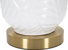 Stolní lampa Ceramic 70 cm bílo-zlatá