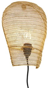 Orientální nástěnná lampa zlatá 35 cm - Nidum