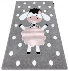 Dywany Łuszczów, Dětský kusový koberec Petit Dolly sheep grey, 160x220, růžová, dětský pokoj