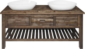 Sapho BRAND umyvadlová skříňka 160 x 73 x 50 cm mořený smrk BA161S