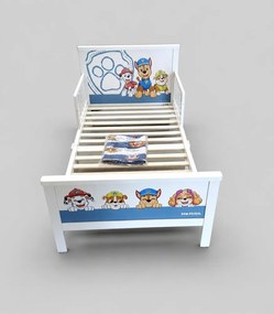 Bílá/modrá dětská postel s roštem 70x140 cm Paw Patrol - II. jakost – Roba