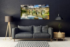 Plexisklo-obraz Most Řeka Architektura 120x60 cm