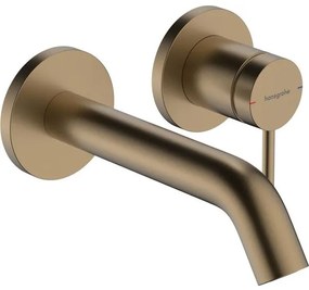 Hansgrohe Tecturis S Podomítková umyvadlová baterie, kartáčovaný bronz 73350140